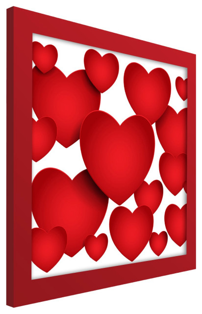 Grandeur Spotlight Mirror And Wall/Floor Art Set, Italian Red, WM05015 ...