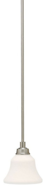 1 Light Contemporary Simple Mini Pendant Light Fixture Satin Etched ...