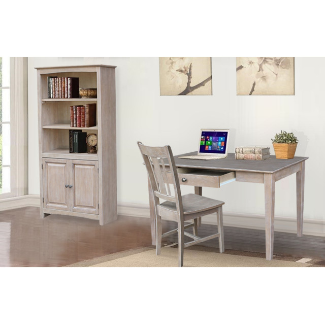 Desk With Drawer - Basic Size And Chair - Farmhouse - Desks And Hutches ...