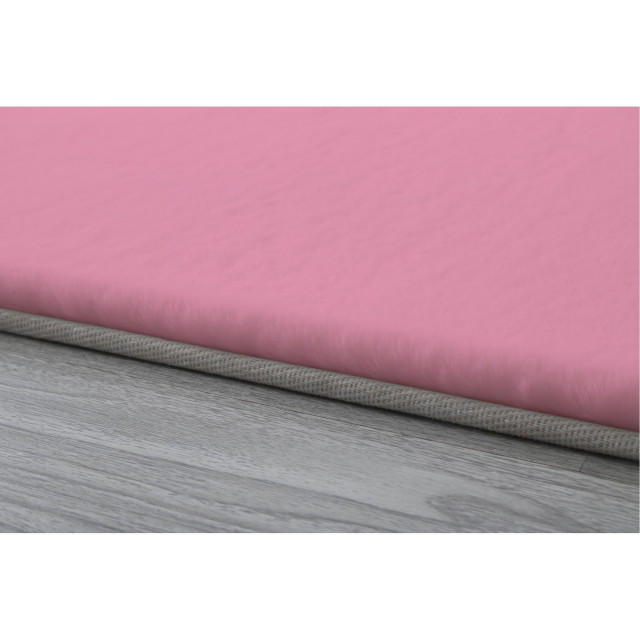 United Weavers Faux Rabbit Fur Lulia Pink Oversize Rug 7'10'x10'6 ...
