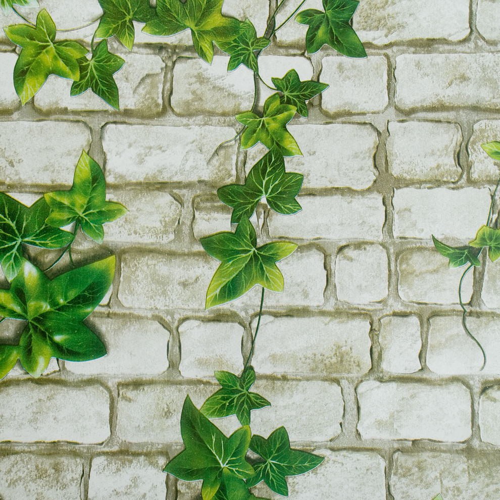 Ivy Wall Gray - Vinyl Self-Adhesive Wallpaper Prepasted Wall stickers ...