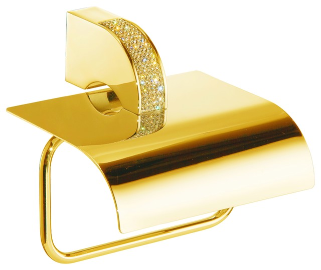 Cecilia Luxury Gold Swarovski Crystals Toilet Paper Holder, Limited ...