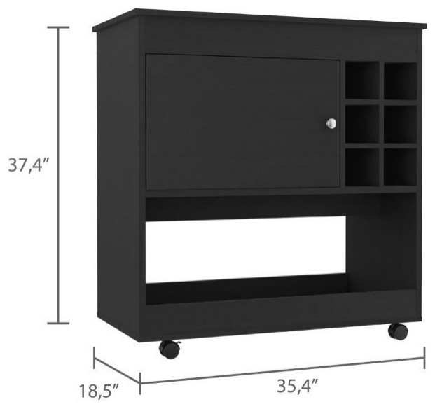 Lotus Bar Cart - Transitional - Bar Carts - by DEPOT ESHOP LLC | Houzz