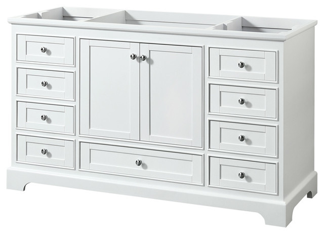 60" Single Bathroom Vanity, No Countertop, No Sink and No Mirror ...