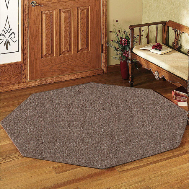 Broadway Collection Solid Color Indoor Outdoor Area Rugs, 10' Octagon ...
