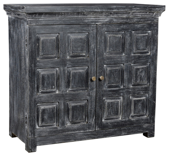Martin 2-Door Sideboard in Distressed Gray Finish - Farmhouse - Buffets ...