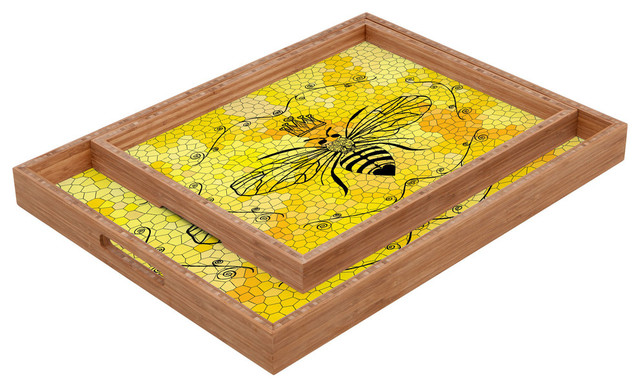 Lisa Argyropoulos Queen Bee Rectangular Tray, Large - Contemporary ...