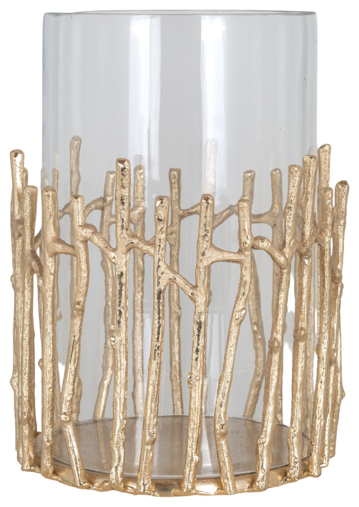 Gold Twigs Hurricane | OROA Loretta - Contemporary - Candleholders - by ...