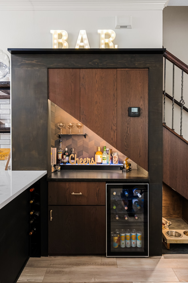 Under-Stair Bar - Farmhouse - Home Bar - Austin - by Calming Spaces ...