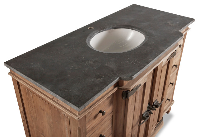 48" Reclaimed Pine Single Bath Vanity - Rustic - Bathroom Vanities And ...