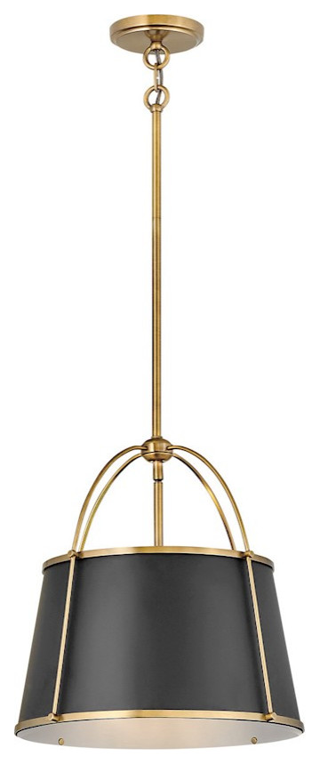 Hinkley Lighting Clarke 1 Light Interior Hanging, Warm Brass 4894WS ...
