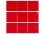 Twist Square Ceramic Wall Tile, Red Cherry, Sample - Contemporary ...
