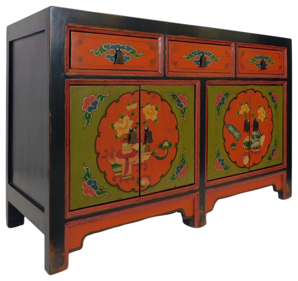 Handcrafted Mongolian Buffet - Asian - Buffets And Sideboards - by ...
