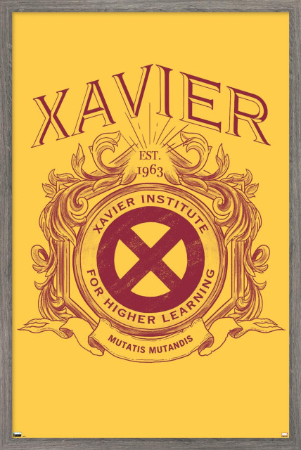 Marvel Comics - The X-Men - Xavier Institute Crest, 22.375" x 34 ...
