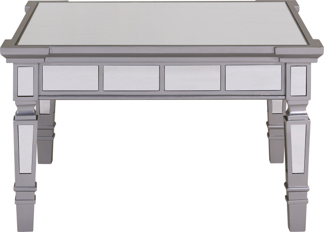 Glenview Square Mirrored Cocktail Table - Traditional - Coffee Tables ...