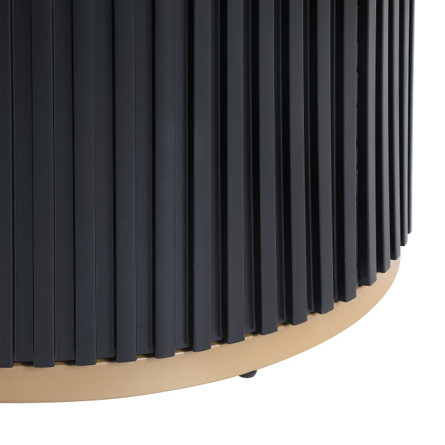 GDF Studio 5pc Modern Dining Set, Round Pedestal Table & Upholstered ...