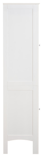 Gewnee Tall Narrow Tower Freestanding Cabinet - Transitional - Bathroom ...