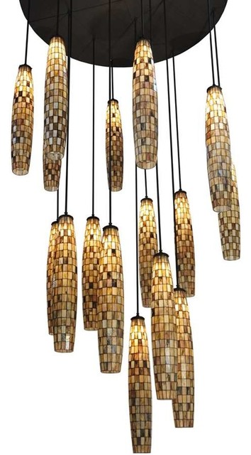 72W Checkers 16 LT Cascading Pendant - Transitional - Pendant Lighting ...