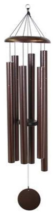 60-inch Windchime, Copper Vein with 6 Heavy Tubes, Deep Tone Outdoor ...