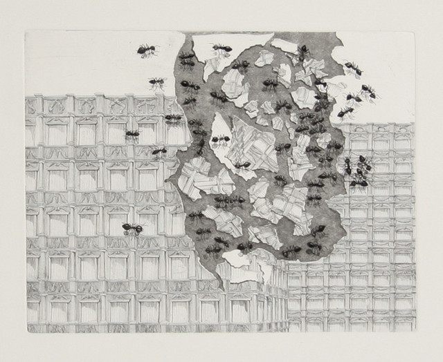 Hans Georg Rauch, Untitled, Ants, Etching - Fine Art Prints - by ...