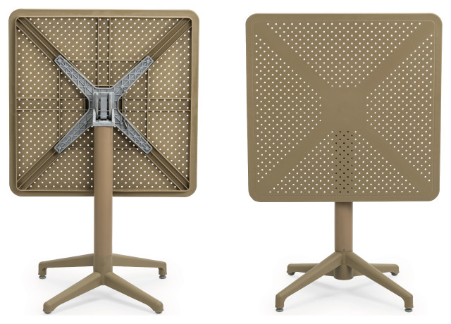 Omax Decor Flip Folding Plastic Outdoor or Indoor Bistro Dining Table ...