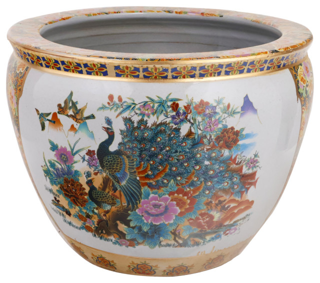 Oriental Fish Bowl Planters