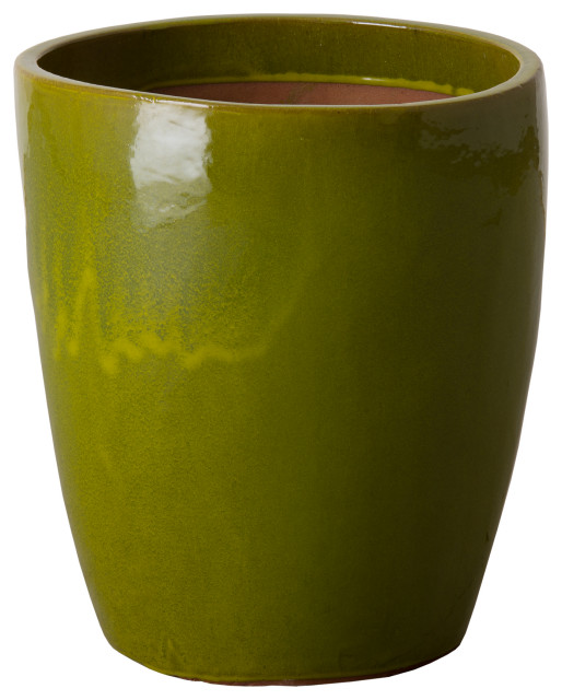 Green Bullet Planter - Contemporary - Outdoor Pots And Planters - by ...