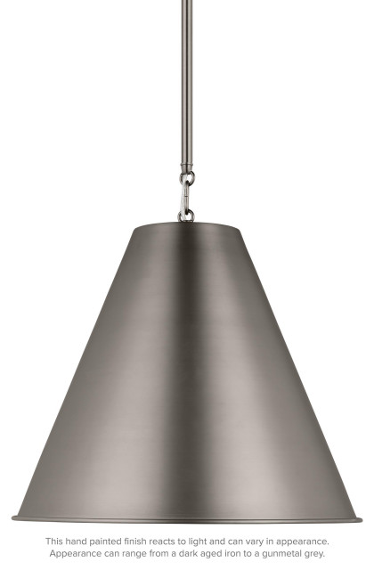 Gordon One Light Small Pendant, Antique Brushed Nickel - Traditional ...