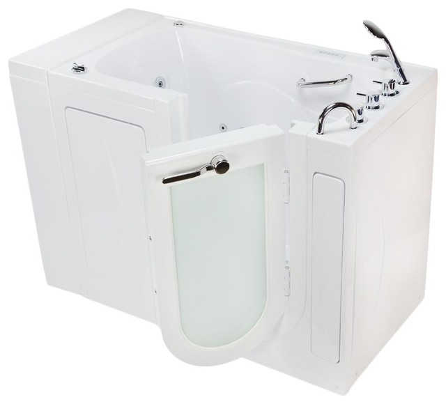Dual MassageHeated Seat Walk-In Bathtub,Right Outward Swing Door, 2 ...