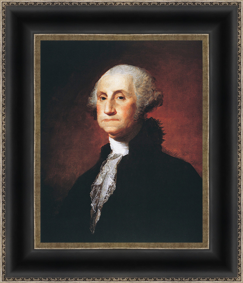 George Washington' Presidential Portrait Framed Fine Art, 21.75x25.75 ...