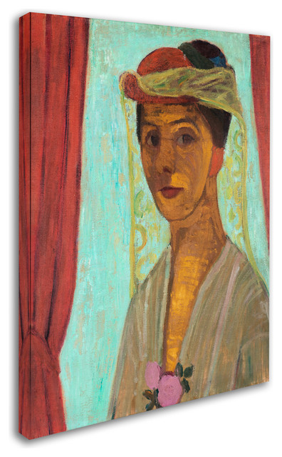 Paula Modersohn Becker 'Selfportrait With Hat And Veil' Canvas Art, 32 ...