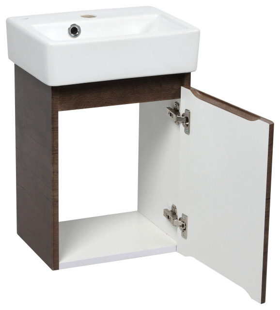 Bathroom MINI Vanity Comfort Rosewood No Mirror, 15"-no Mirror-no ...