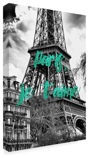 "Paris je taime The Eiffel Tower III" by Philippe Hugonnard, Canvas Art ...