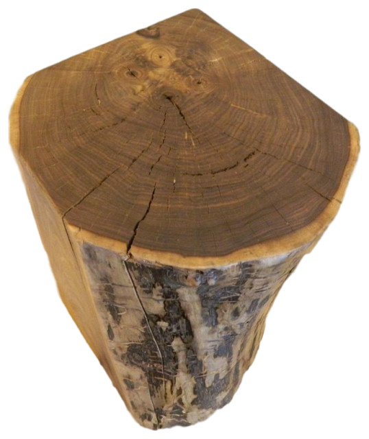 Rustic Stump Stool End Table - Rustic - Side Tables And End Tables - by ...