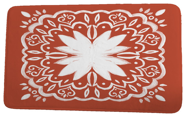 Cuban Flare Cuban Tile 1 Geometric Print Bath Mat - Contemporary - Bath ...