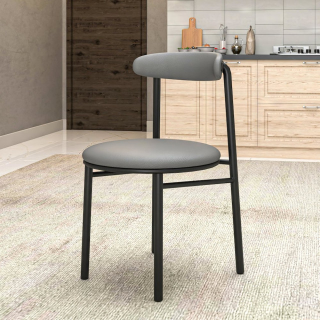Lume Collection Modern Dining Chair in Charcoal - Modern - Dining ...