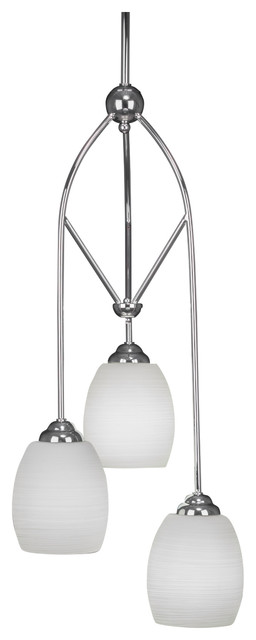 Contempo 3 Light Mini Pendant, 12x12x29.75 - Transitional - Pendant ...
