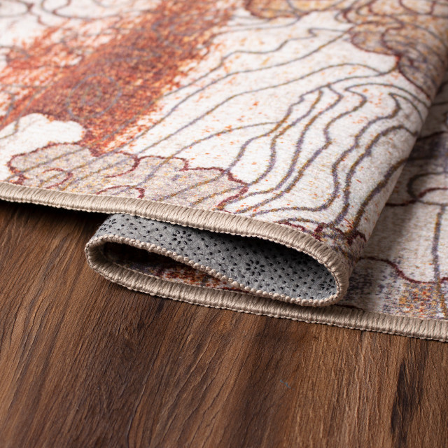 My Magic Carpet Vienna Abstract Natural Rug, 3'x5' - Contemporary ...