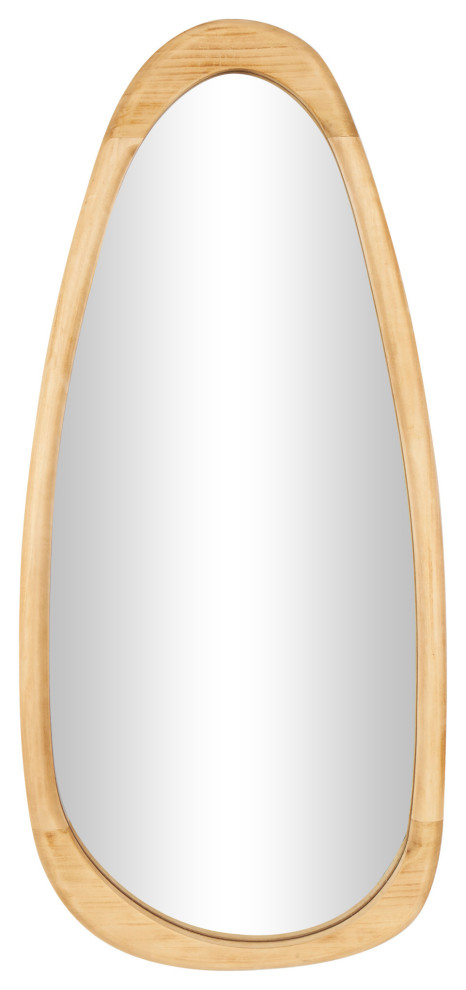 Modern Brown Wood Wall Mirror - Modern - Wall Mirrors - by Brimfield ...