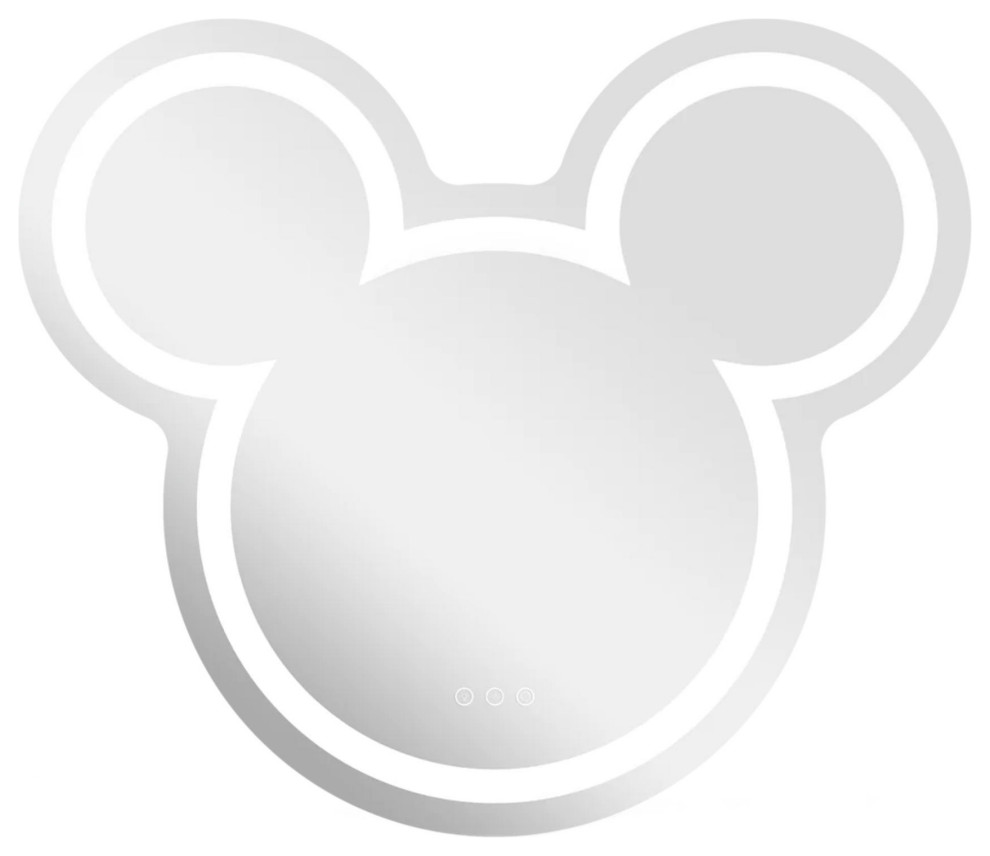 Mickey Mouse LED Wall Mirror - Modern - Makeup Mirrors - by Impressions ...