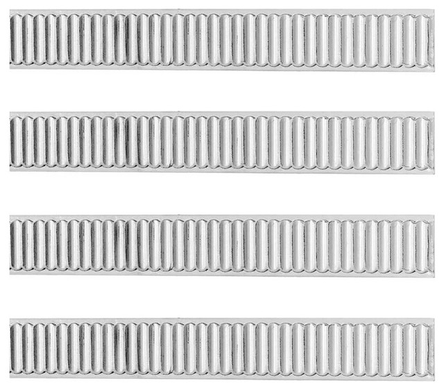 Chair Rail White Urethane Moulding 78 1/2" L | Pack of 4 - Transitional ...