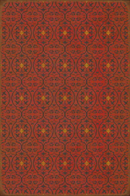Pattern 51 Hookah Lounge 24x36 Vintage Vinyl Floorcloth - Mediterranean ...