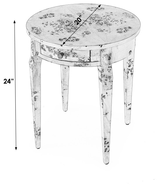 Archer 1-Drawer Wood Side Table - Transitional - Side Tables And End Tables - by Butler ...