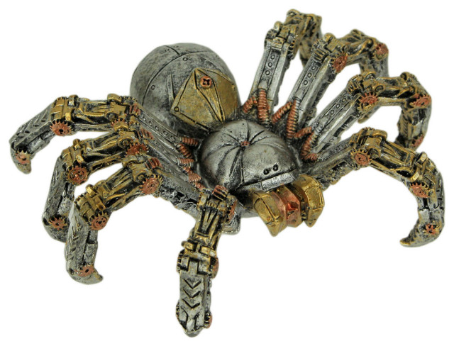 Mechanical Steampunk Spider Cyborg Tarantula Statue - Contemporary ...