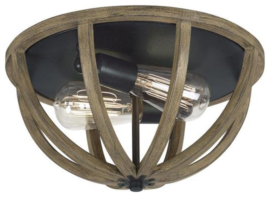 Murray Feiss FM400WOW/AF Allier 2, Light Flushmount - Farmhouse - Flush ...