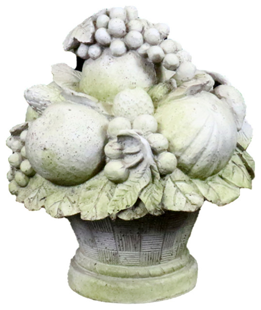 Carved Fruit Garden Statue - Farmhouse - Garden Statues And Yard Art ...