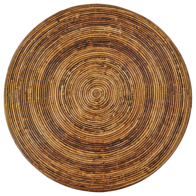 Rattan Reed Stick Side Table - Tropical - Side Tables And End Tables ...