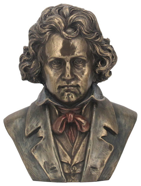Ludwig Van Beethoven, Bust Statue - Traditional - Decorative Objects ...