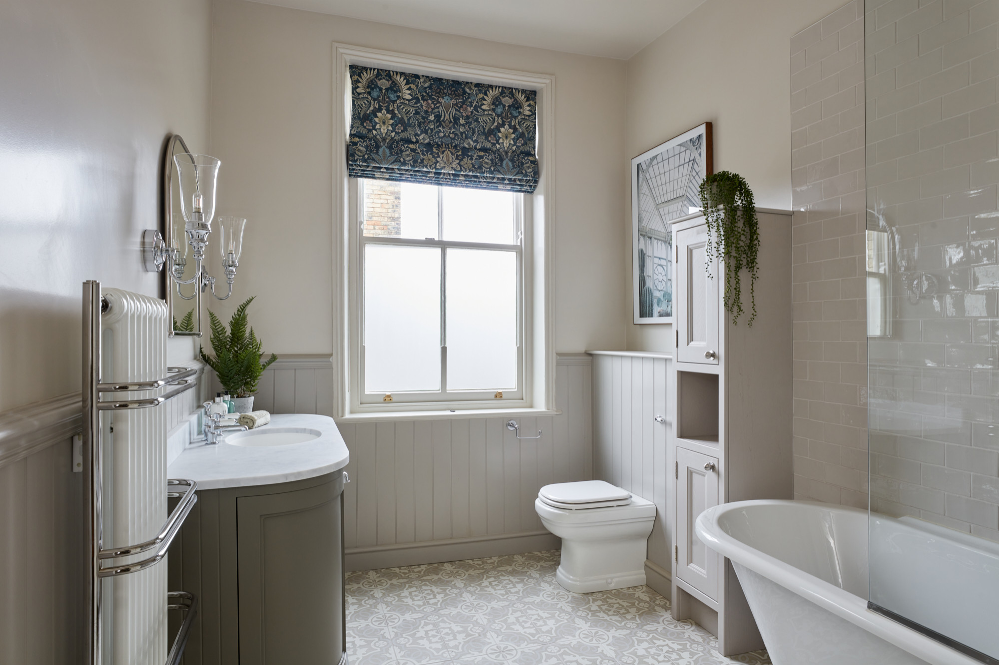 Modern bathroom with clawfoot tub store