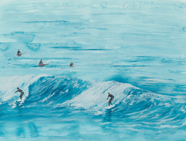 "Swell" Fine Art Piece, 40"x30" - Beach Style - Prints And Posters - by ...